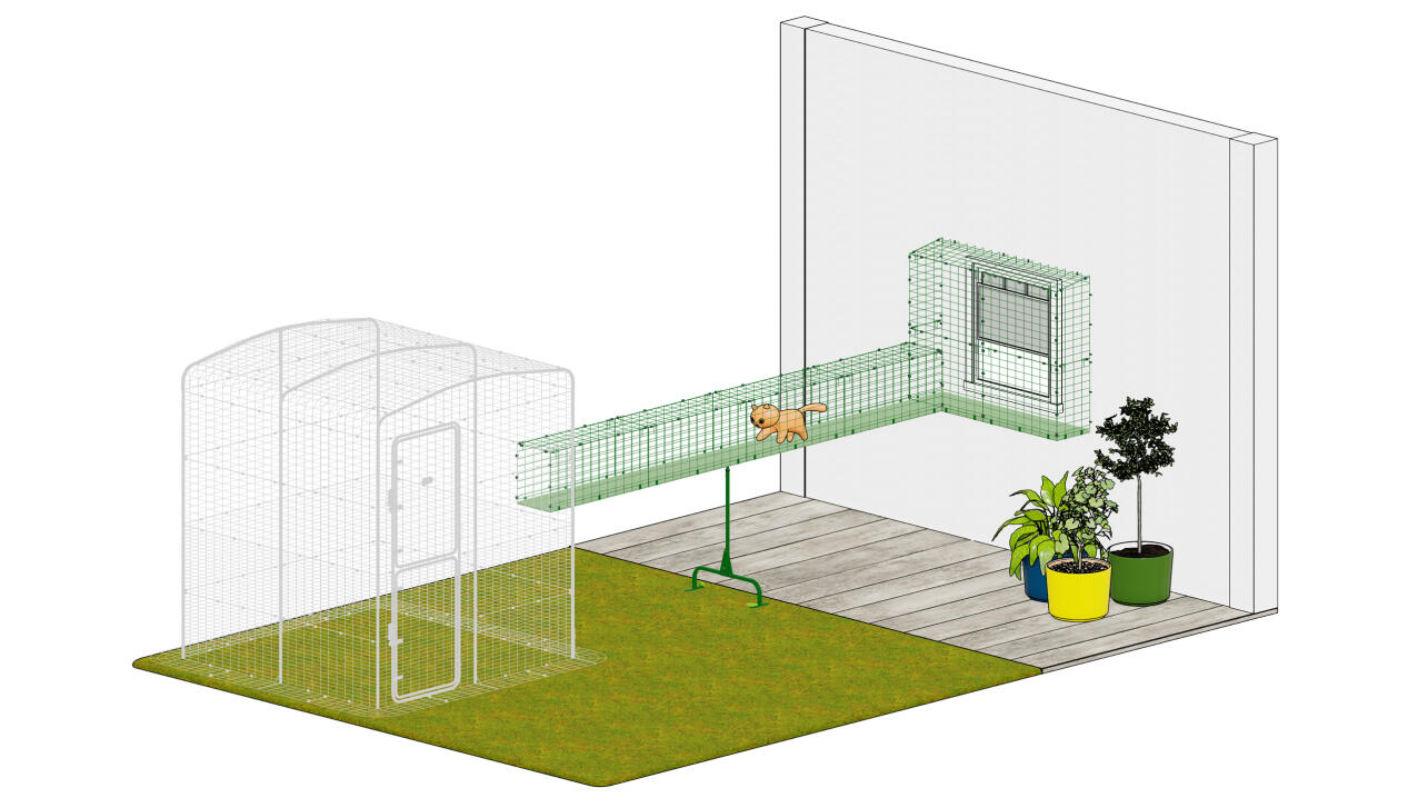 Catio Tunnel System - Safe Outdoor Walkway | Omlet
