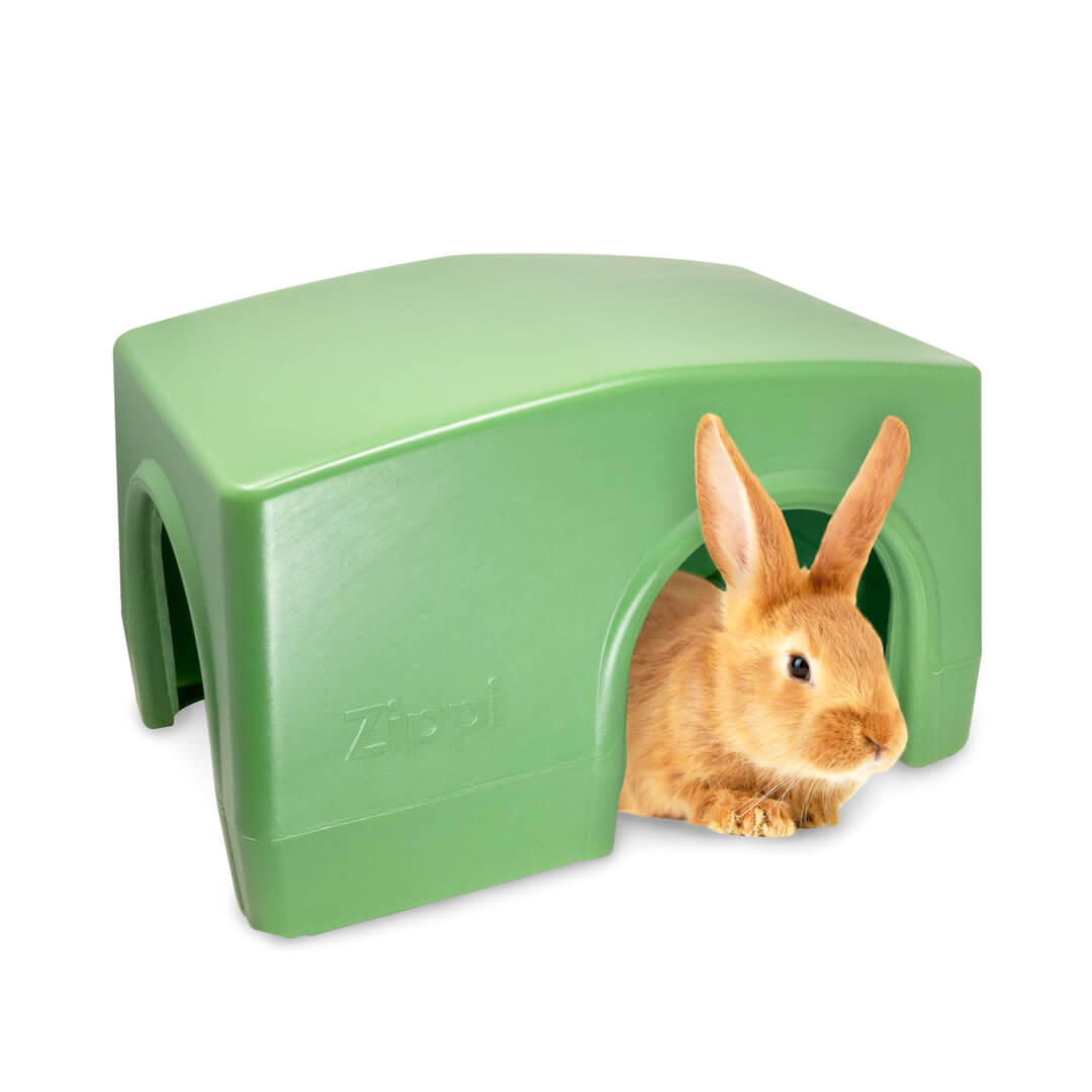 Zippi Rabbit Shelter - Green | Omlet