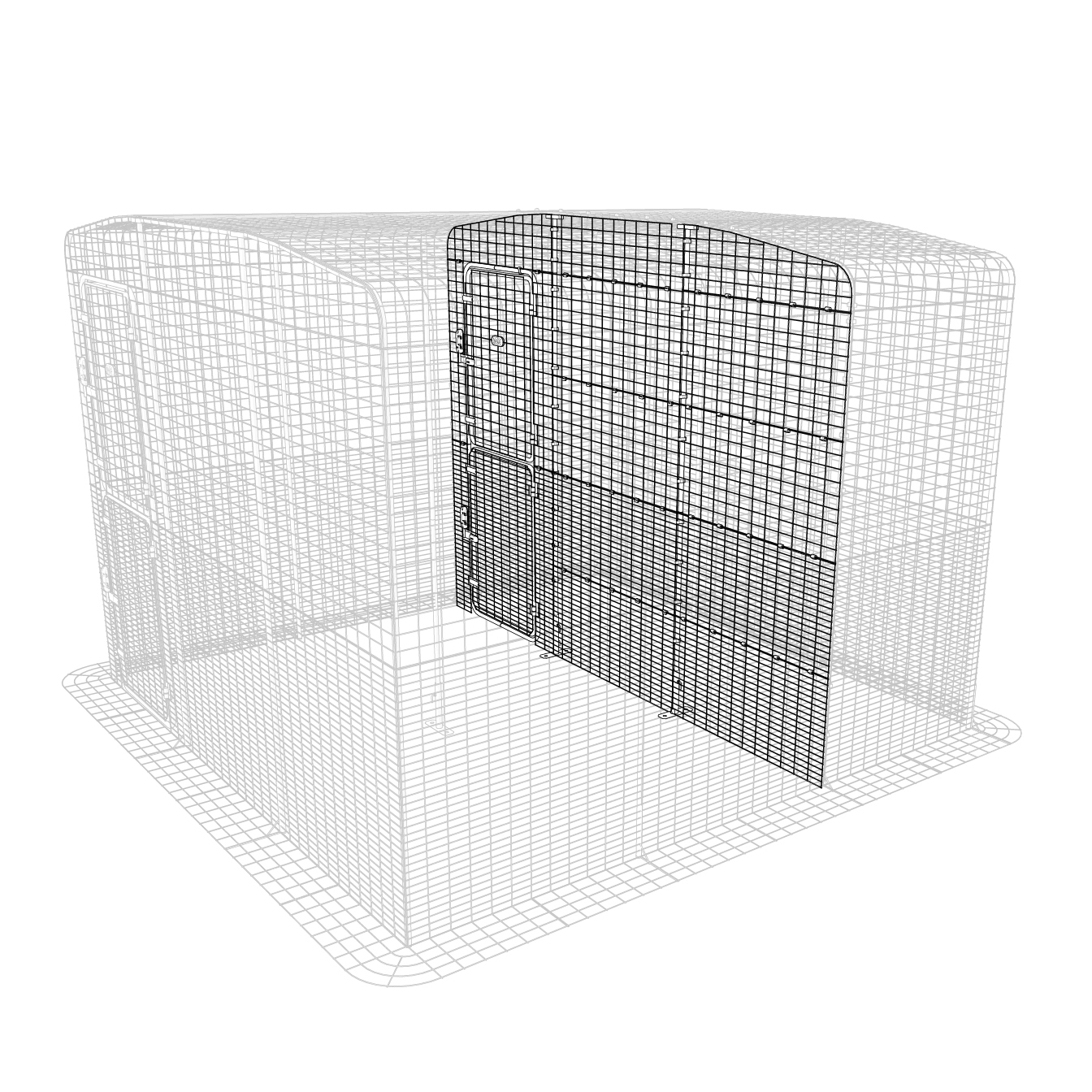 Outdoor Rabbit Run Partition High - 3 Panels | Omlet